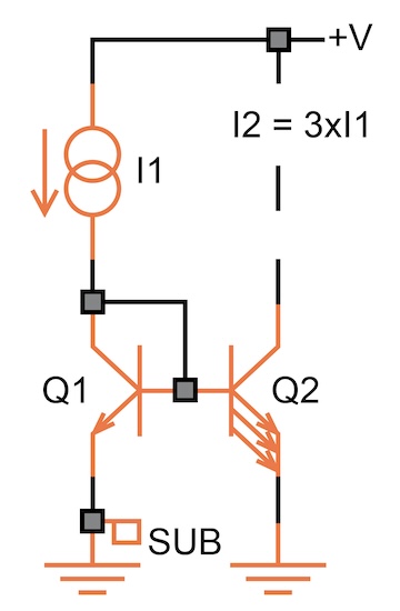 Changing the Current Mirror Input-Output Ratio | Current Mirrors ...