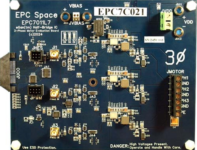 EPC Space Releases Radiation-Hardened 3-Phase Motor Drive Eval Board - News