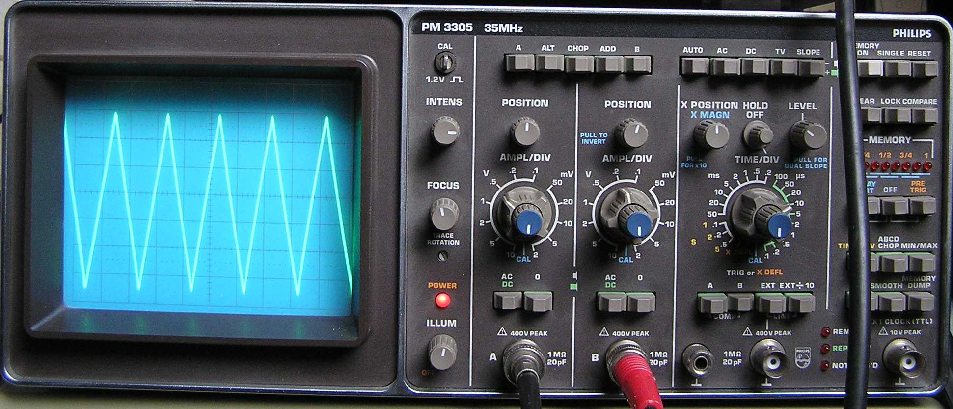 3305 User Manual - 3305 Oscilloscope from Philips