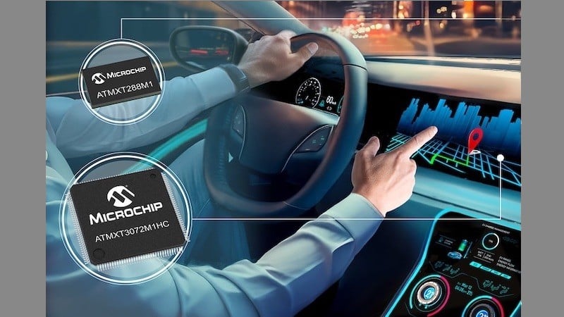 Microchip Intros Touchscreen ICs for Broader Automotive Display Size ...