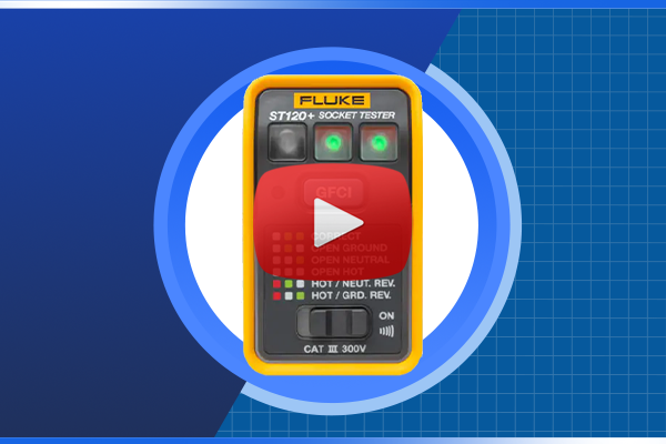 Fluke ST120 & ST120+ GFCI Socket Testers | New Product Brief - New Products