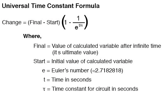 Voltage and Current Calculations | RC and L/R Time Constants ...